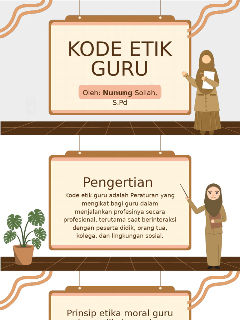 Kode Etik Guru: Tanggung Jawab Profesional | PDF