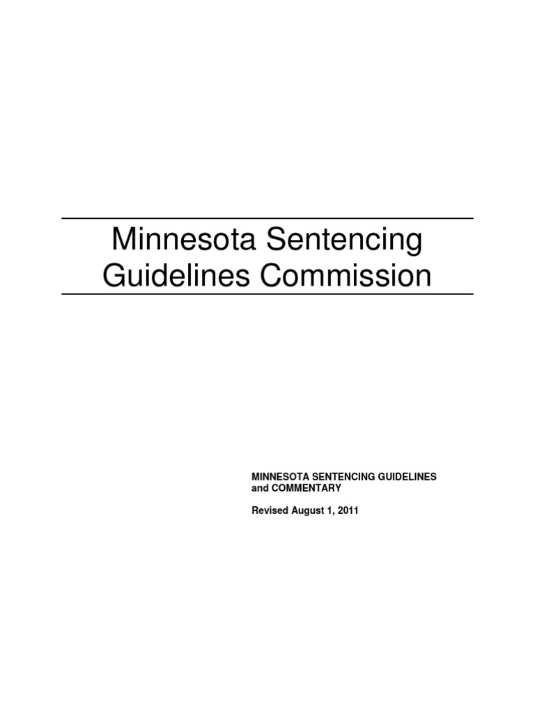 MN Sentencing Guidelines and Commission | Download Free PDF | United ...