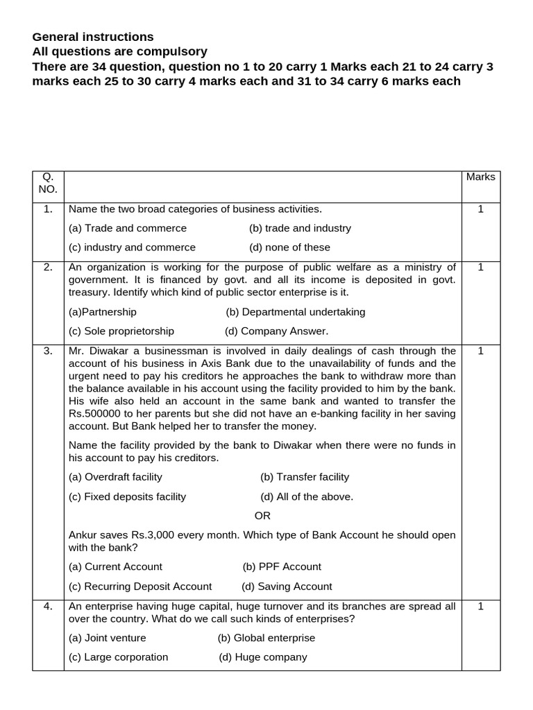 11TH BST Hy 2025 26 QP | PDF | Partnership | Insurance