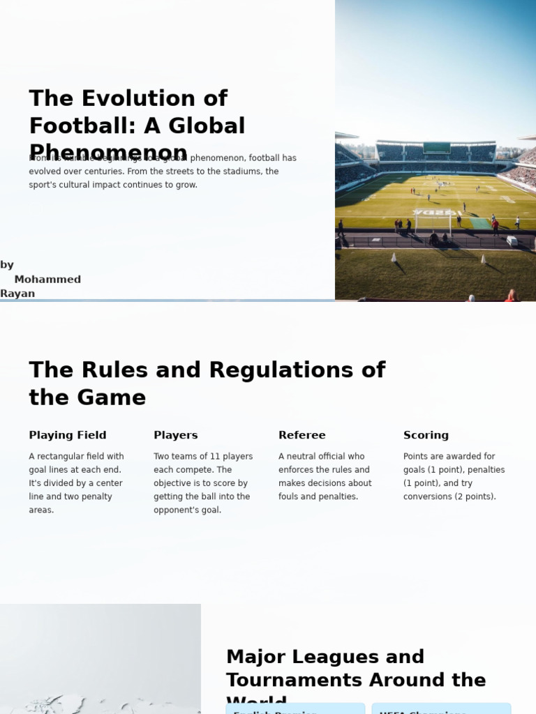Football's Global Evolution and Impact | PDF