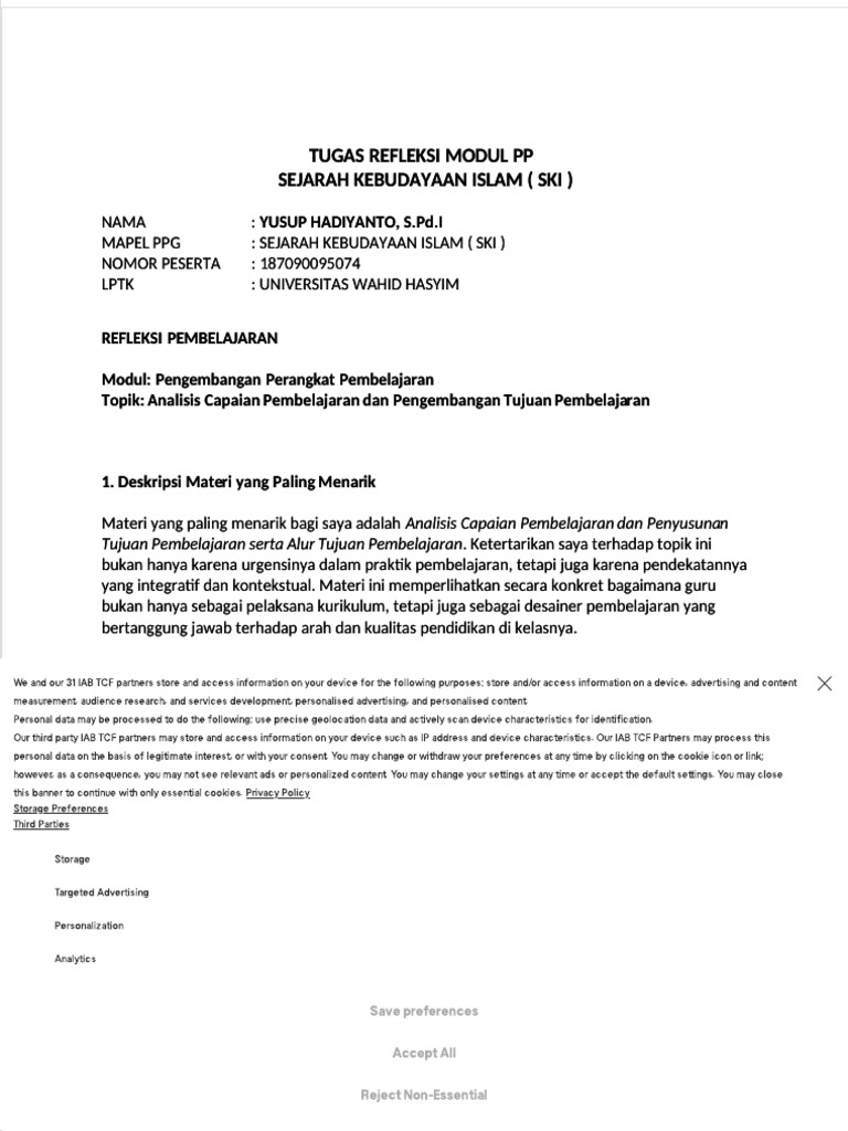 PDF P Classtruncatedtext Module Lineclamped 85ulhh Style Max Lines5tugas Refleksi Modul PP Modul ...