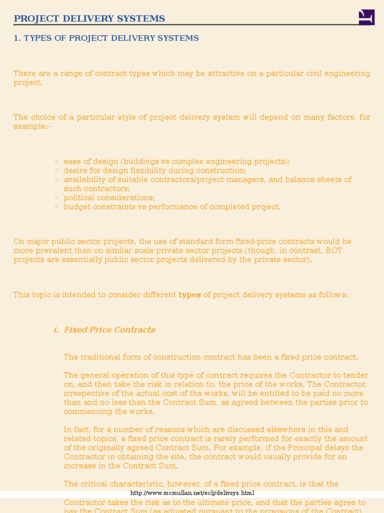 Project Delivery Systems | PDF | General Contractor | Construction ...
