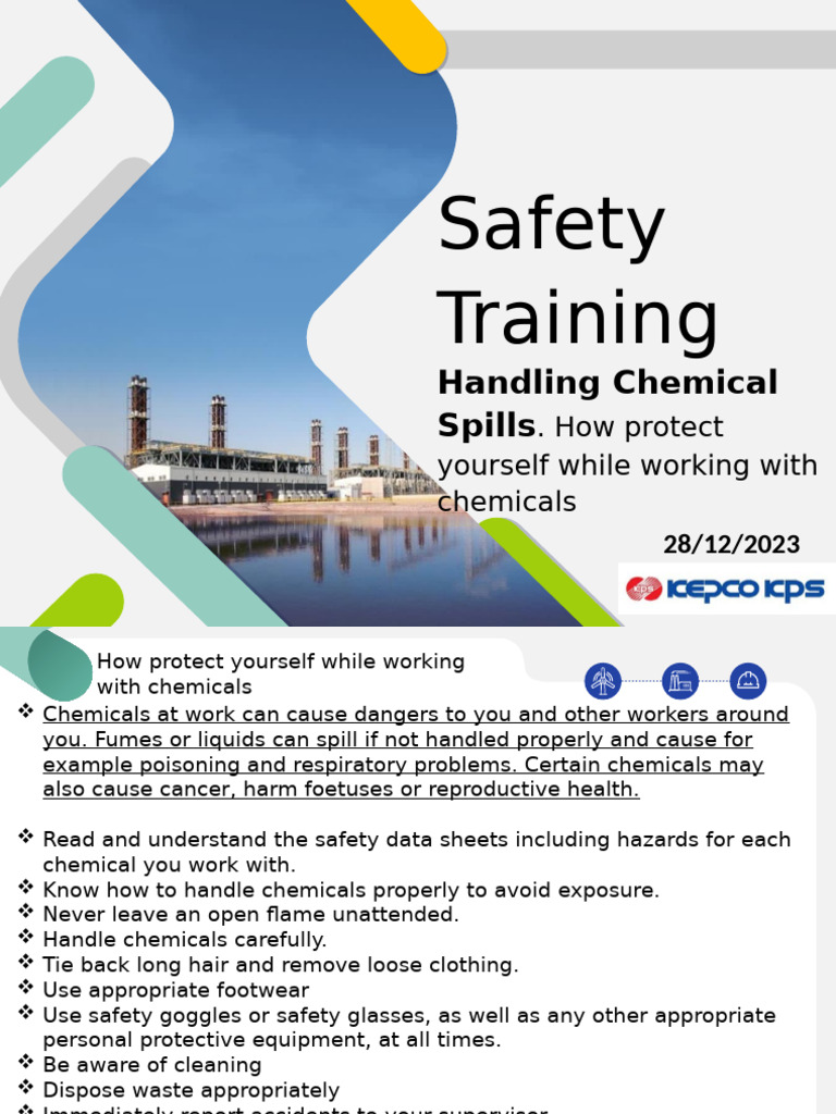 Safety Training - Chemicals | PDF