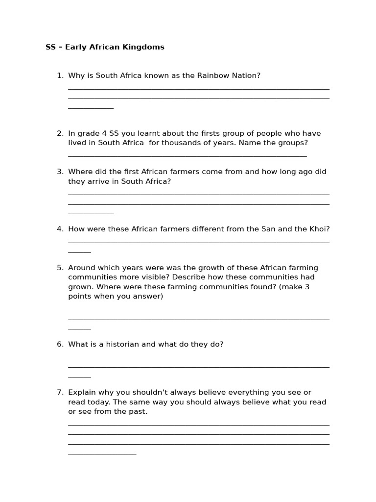 Early African Kingdoms Intro k2 and Schroder | PDF