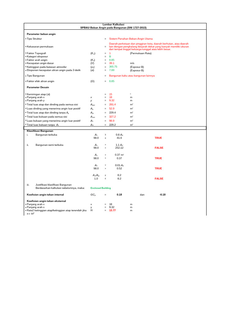 24-5197 Beban Angin 1 | PDF