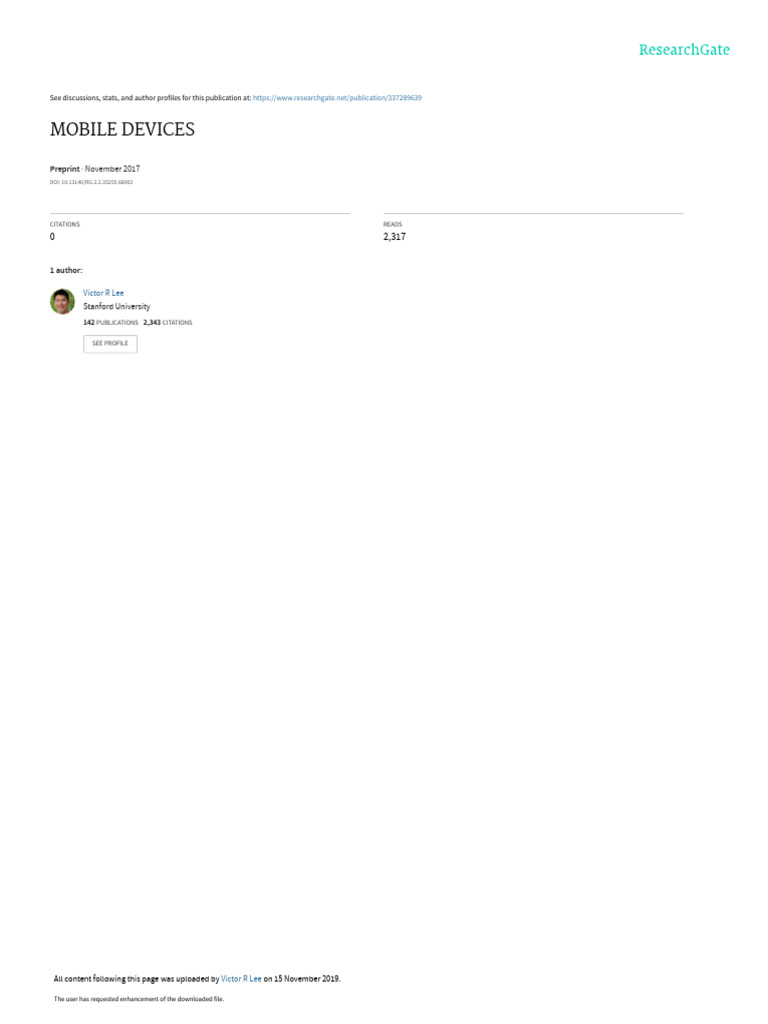 MobileDevices Revised Submit | PDF | Mobile Device | Personal Digital ...