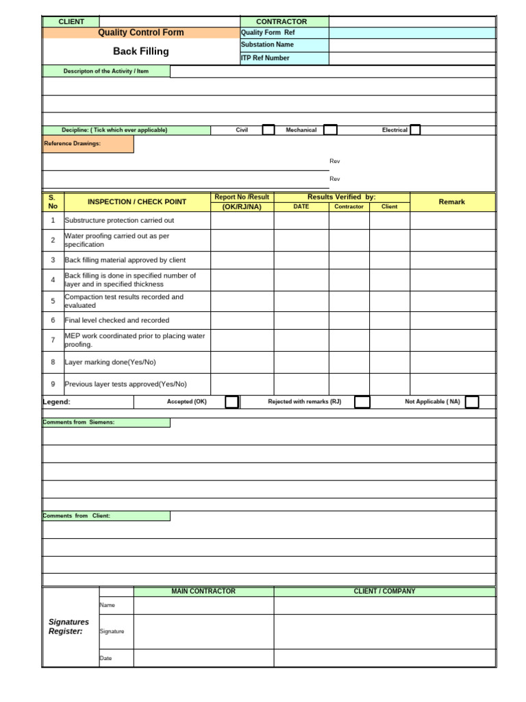 Back Filling | PDF