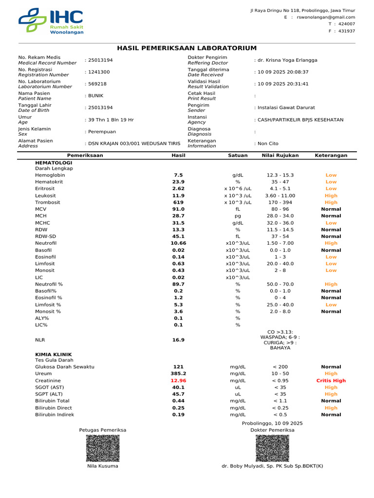 Lab Bunik | PDF | Hematology | Blood