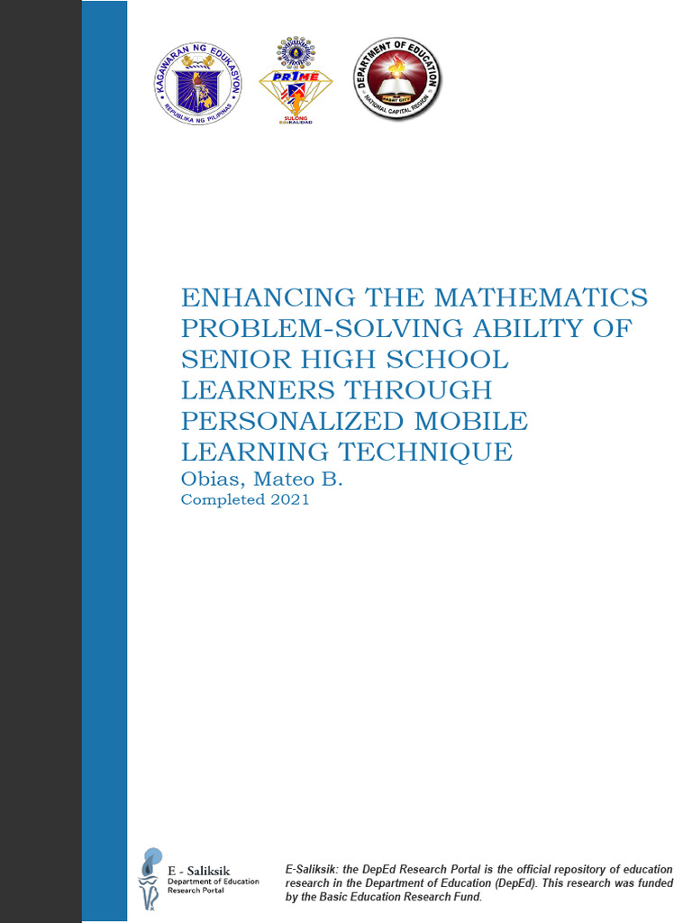 NCR - 2021 - Obias - Enhancing The Mathematics Problem Solving Ability ...