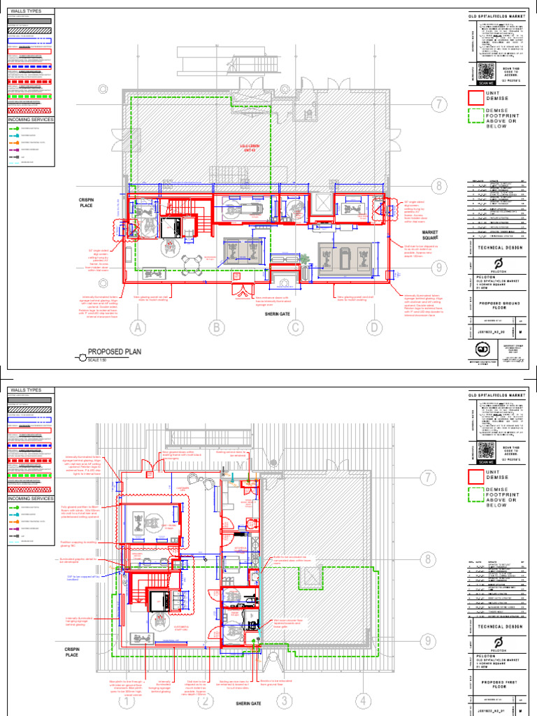 Peloton Spitalfields - Drawing Pack | PDF | Building Engineering