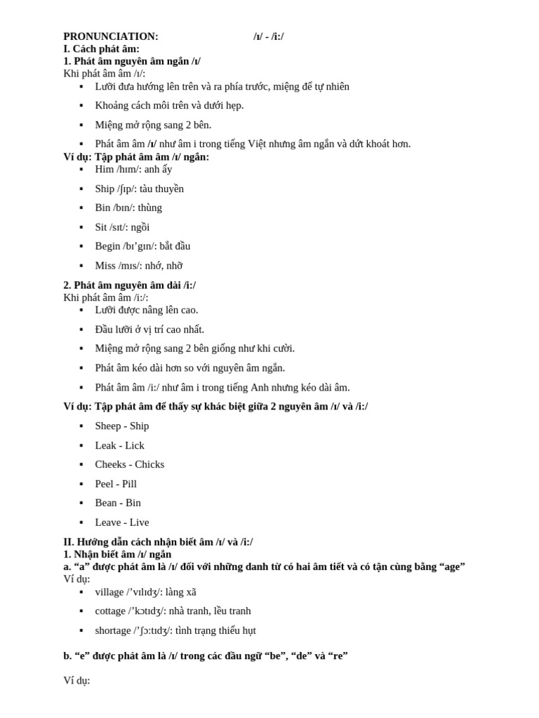 Pronunciation | PDF