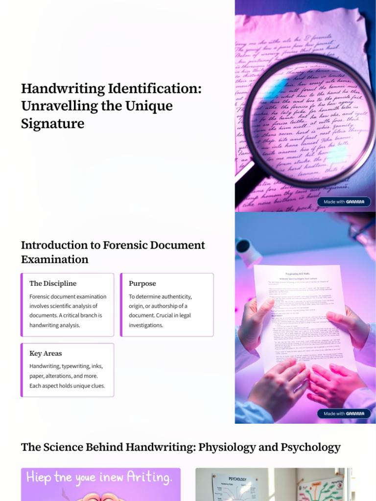 Handwriting Analysis in Forensic Science | PDF | Authentication ...