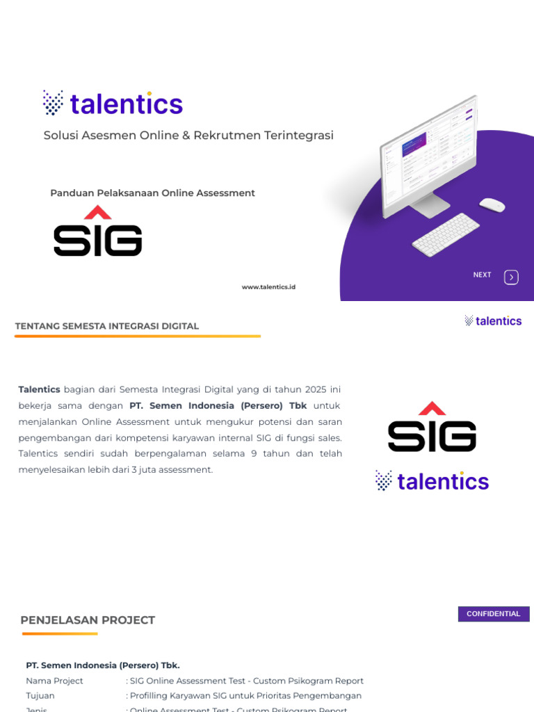 Guideline Online Assessment Talentics | PDF