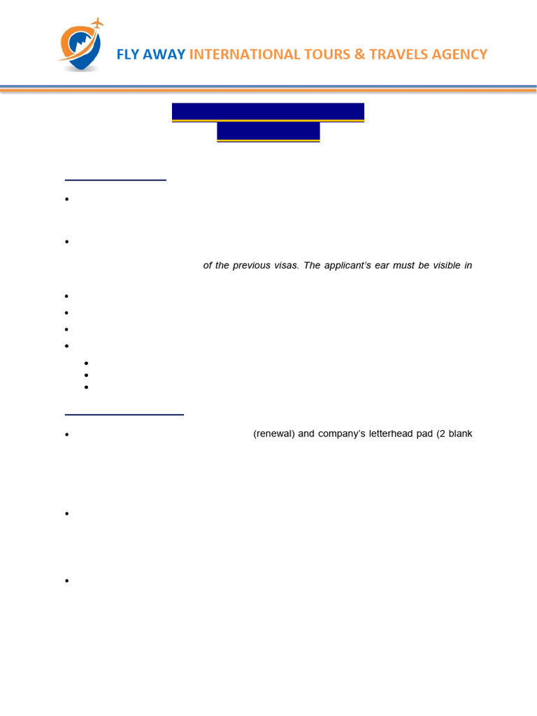 Japan Tourist Visa Requirements Checklist | PDF | Travel Visa | Passport