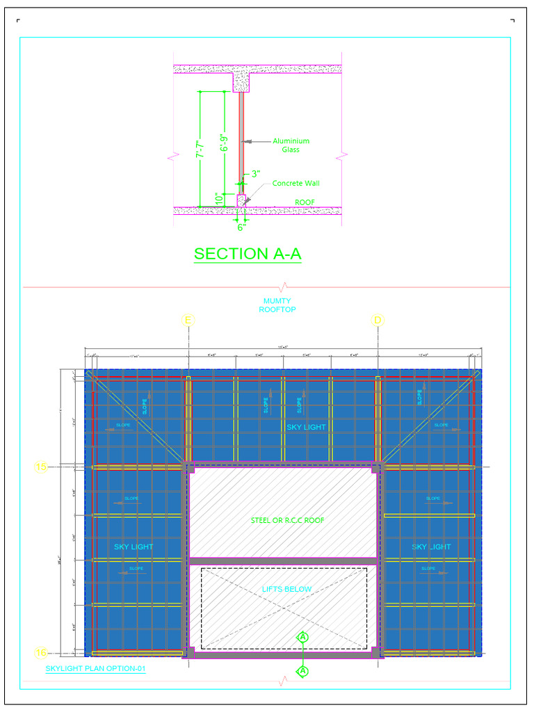 01 Sky Light Canopy Section (1) - 2024.09.13 | PDF