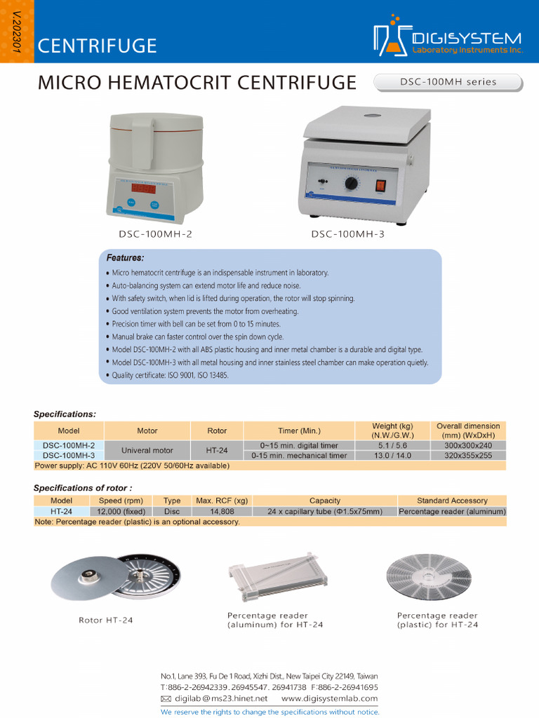 Digisystem Microhematocrit | PDF