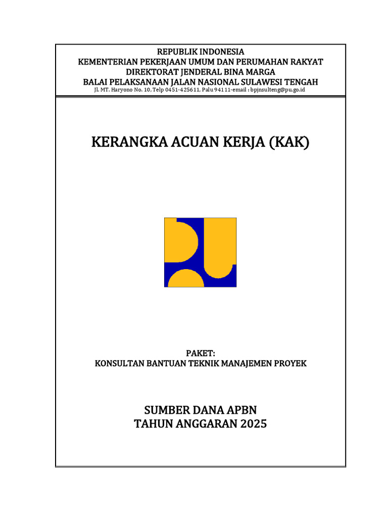 Konsultan Teknik Manajemen Proyek 2025 | PDF