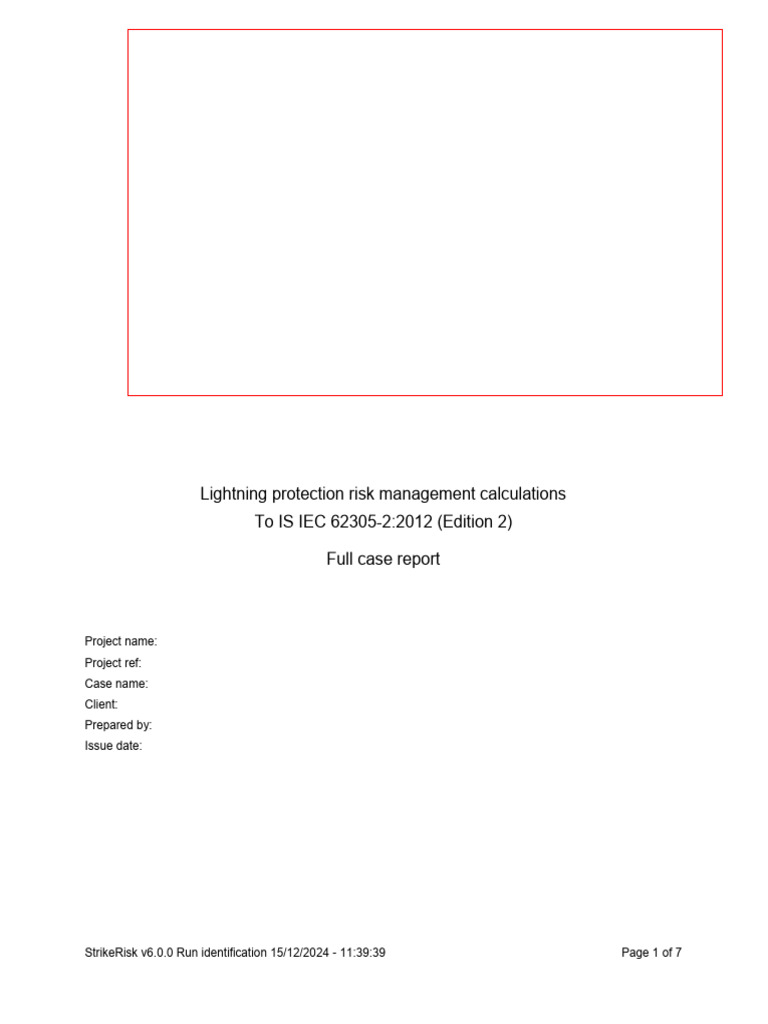 Lightning Protection Risk Analysis Report | PDF | Risk | Lightning
