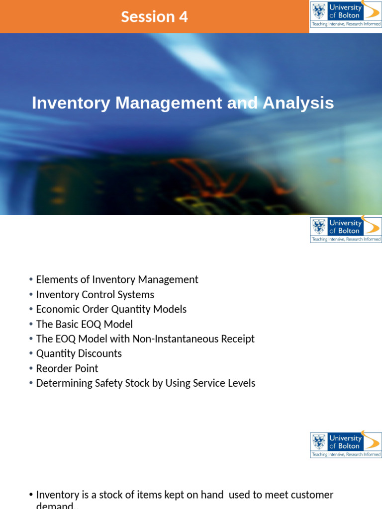 Inventory Management Essentials Guide | PDF | Inventory | Financial ...