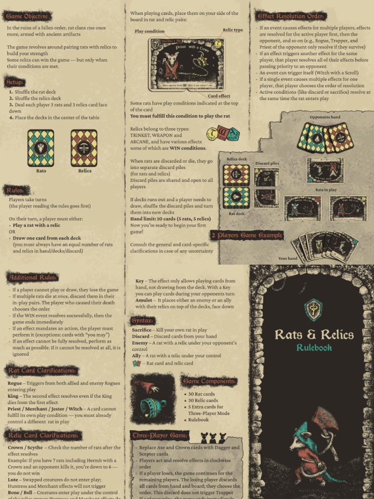 Rats and Relics Rules | PDF