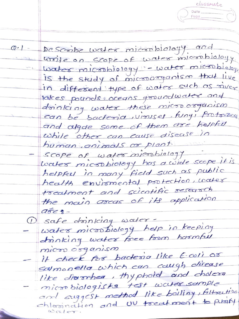 Water Microbiology Overview | PDF