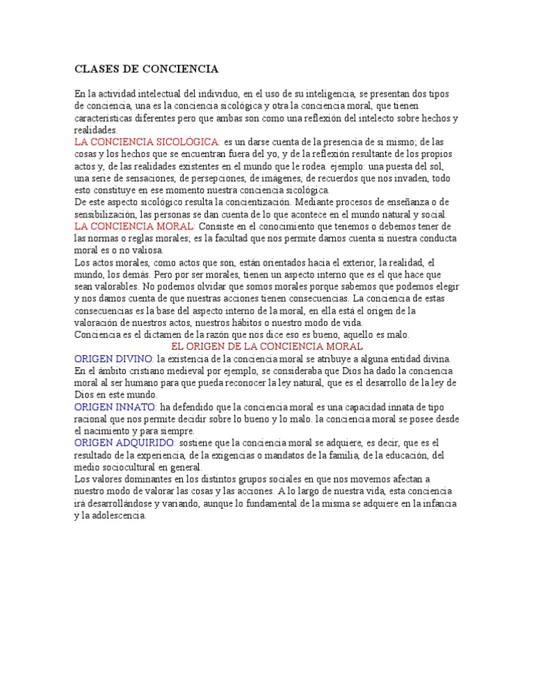 Caracteristicas De La Conciencia Divina Clearance | smarys.org