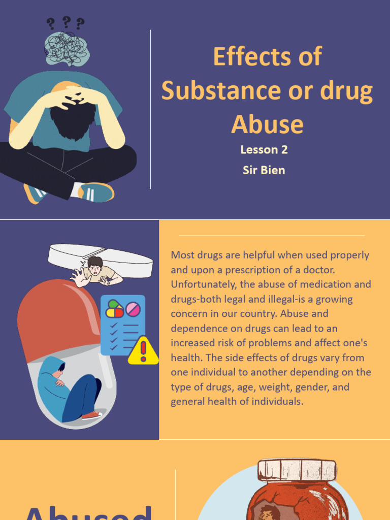 Effects of Substance or Drug Abuse | PDF | Stimulant | Hallucinogen