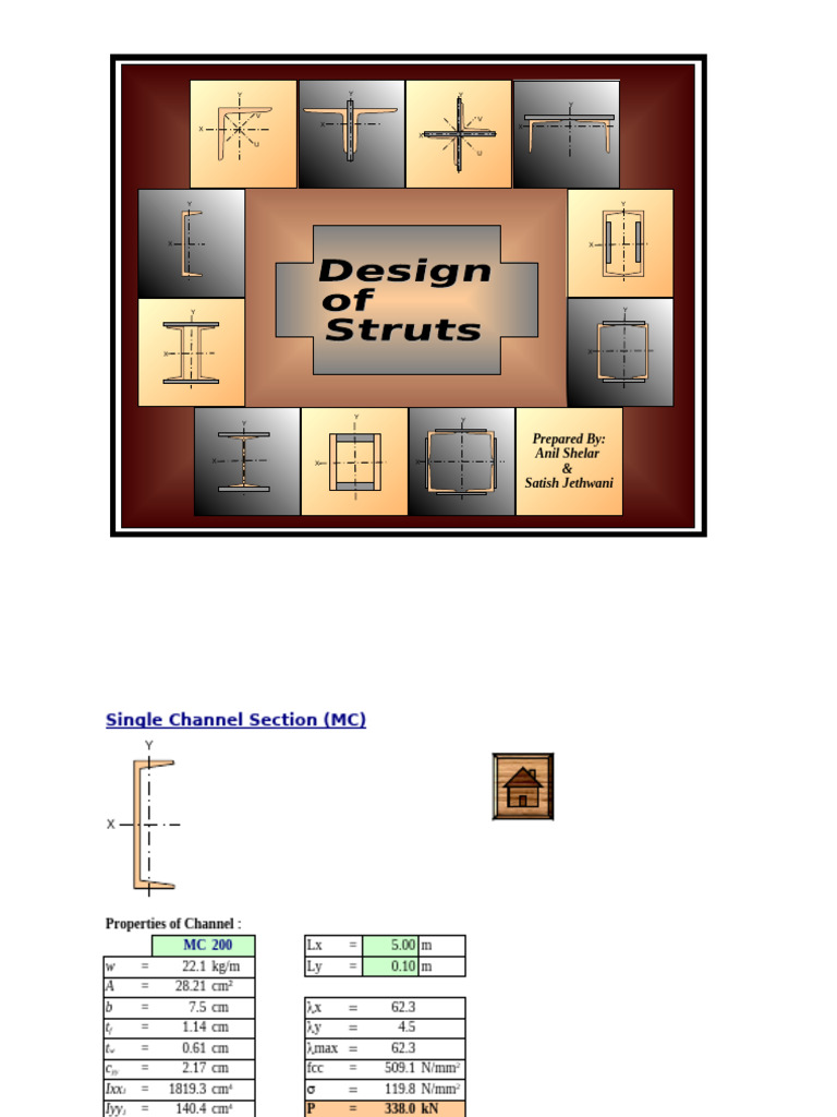 Channel and Angle Section Properties | PDF | Naval Artillery