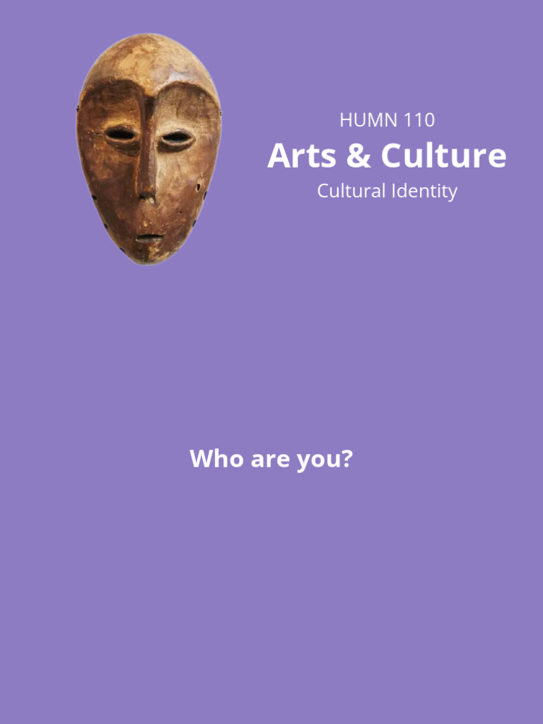 HUMN 110 Cultural Identity | PDF