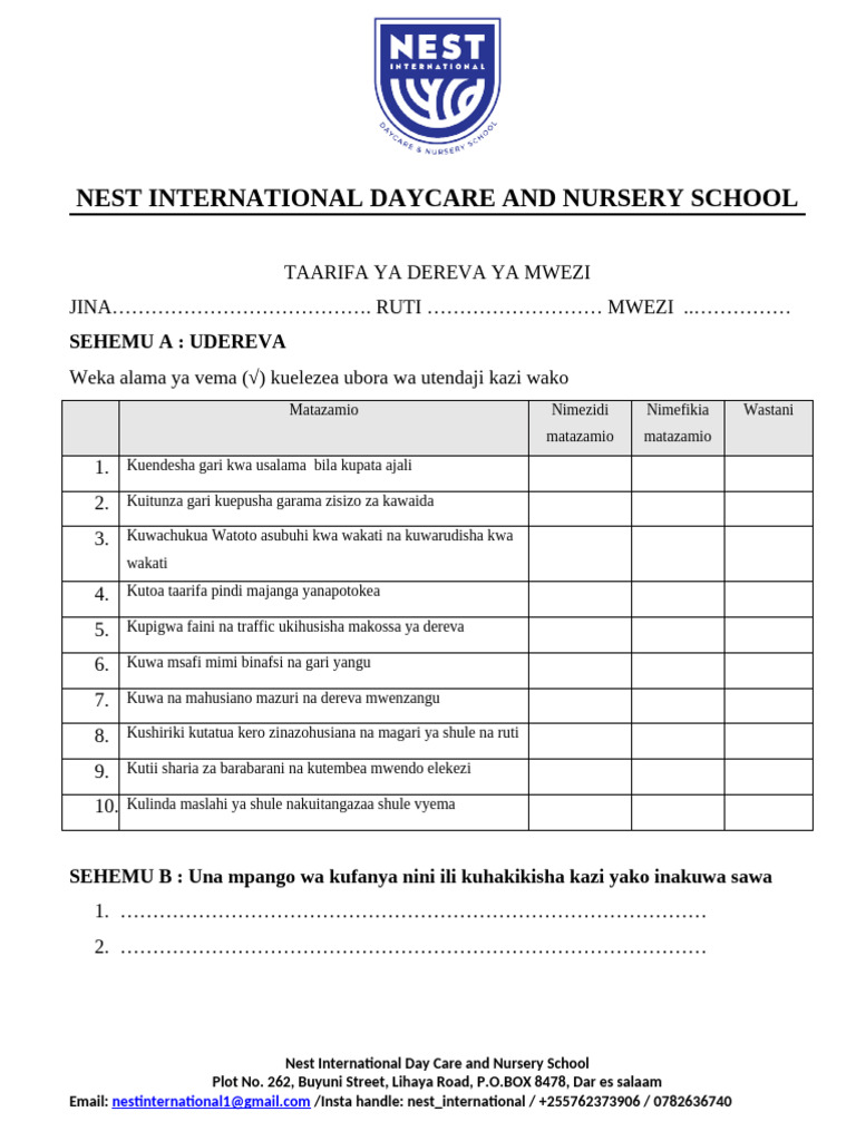 Drivers Evaluation Form | PDF | Chess Theory | Chess Openings