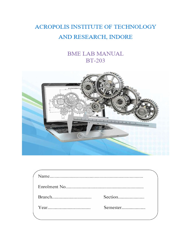 Bme Lab Manual Expt 1-6 | PDF