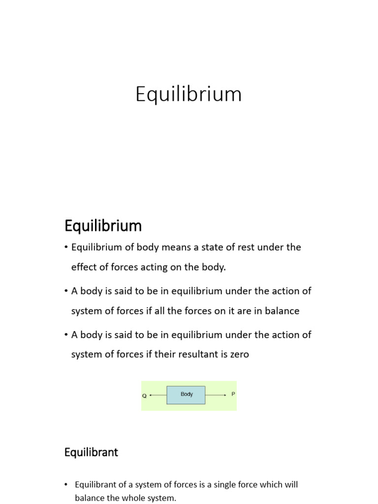 Module 3 Equilibrium TH | PDF