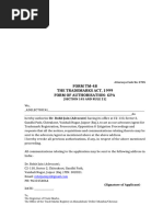 Trademark Agent Registration Form TM-G | PDF | Trademark | Business Law
