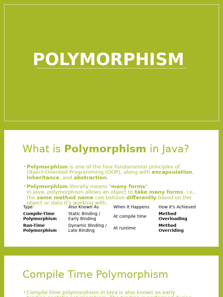Polymorphism | PDF