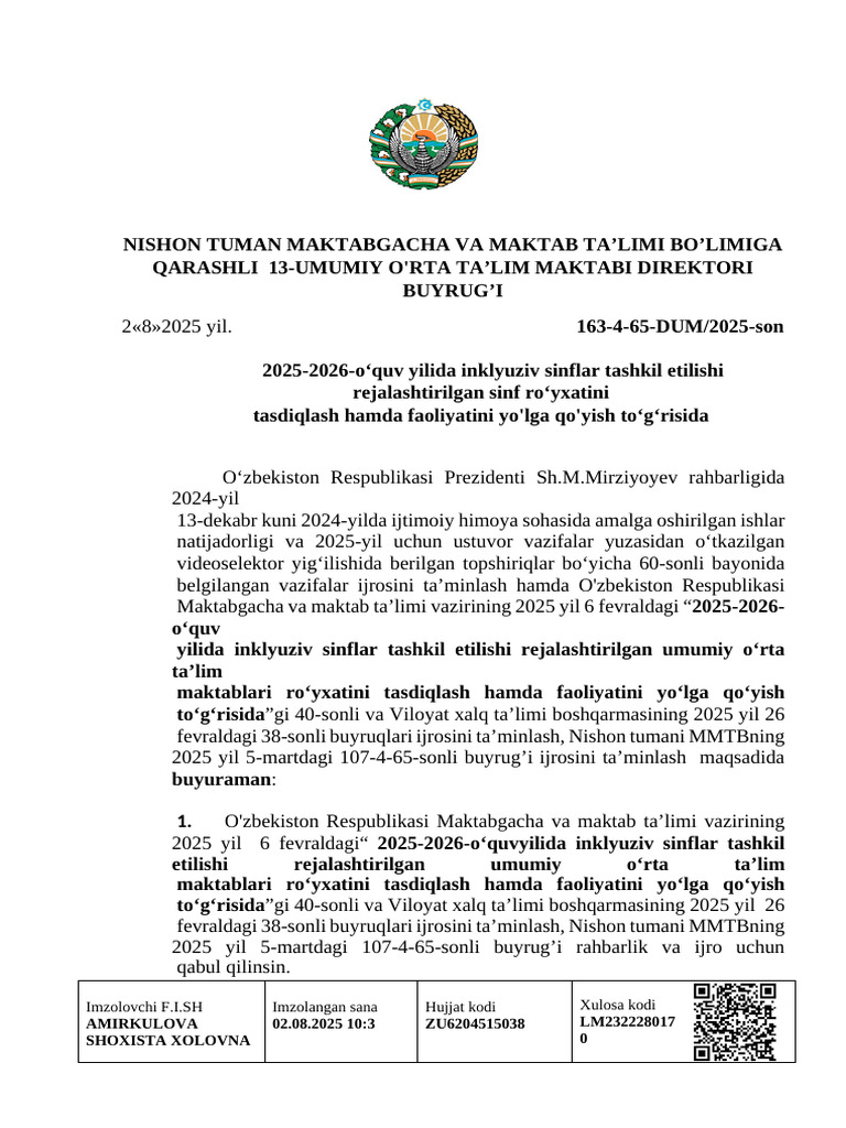 13-Maktab-Inklyuziv Ta'lim | PDF