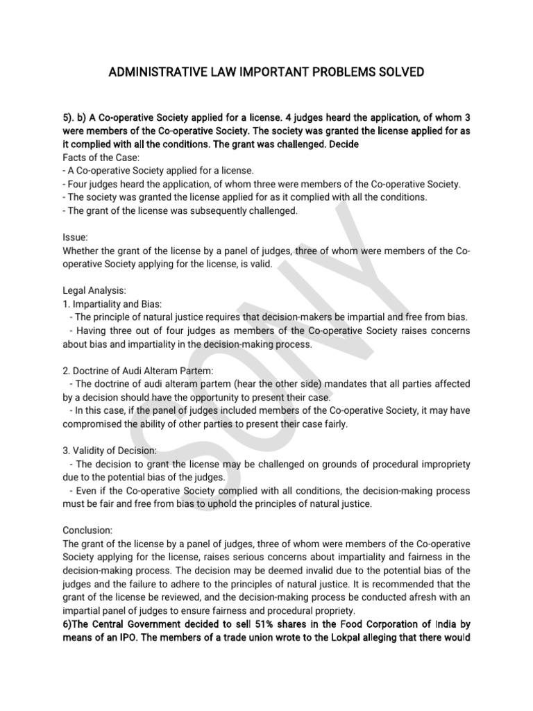 Legal Challenges in Administrative Law | PDF | Strike Action ...