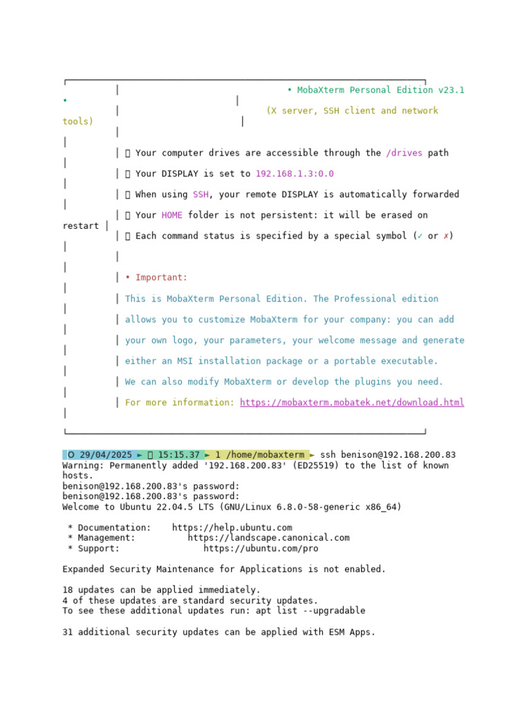 MobaXterm Personal Edition Guide | PDF | Computer Science | Computing