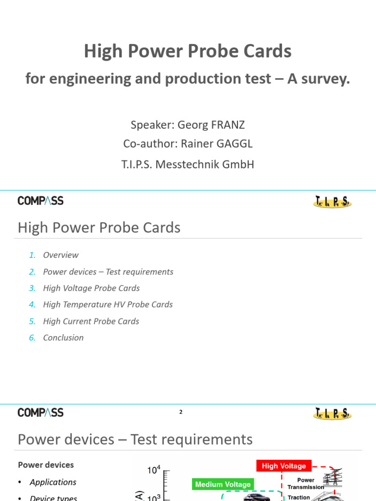 COMPASS2019 - TIPS - High Power Probe Cards For Engineering and ...
