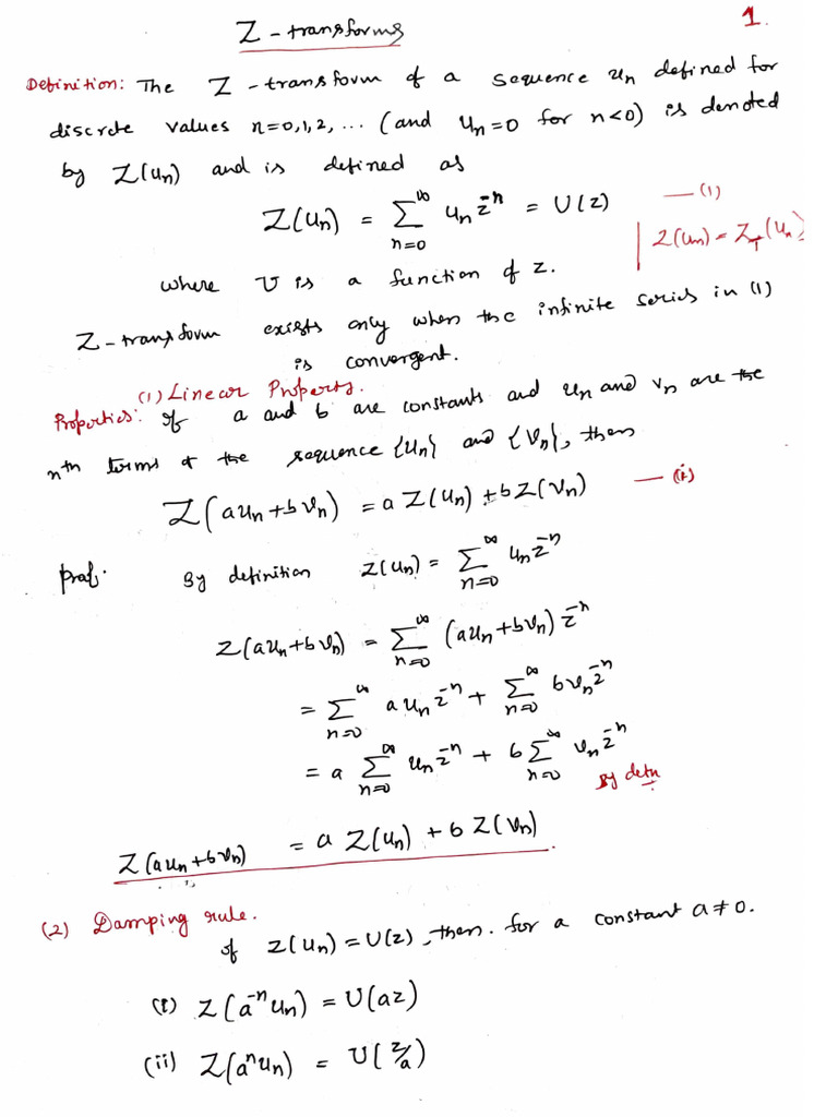 Z Transform | PDF