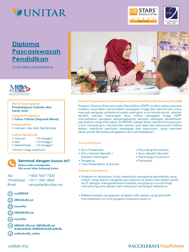 Program Diploma Pascasiswazah Pendidikan | PDF