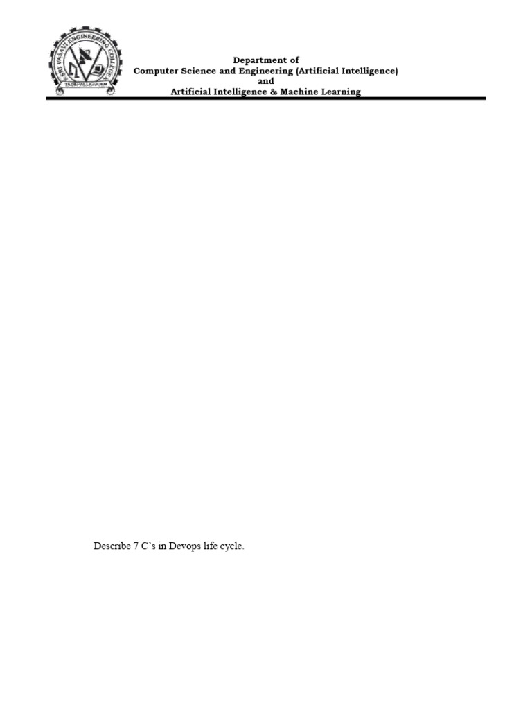 Devops-Unitwise Question Bank | PDF | Agile Software Development | Software Development Process