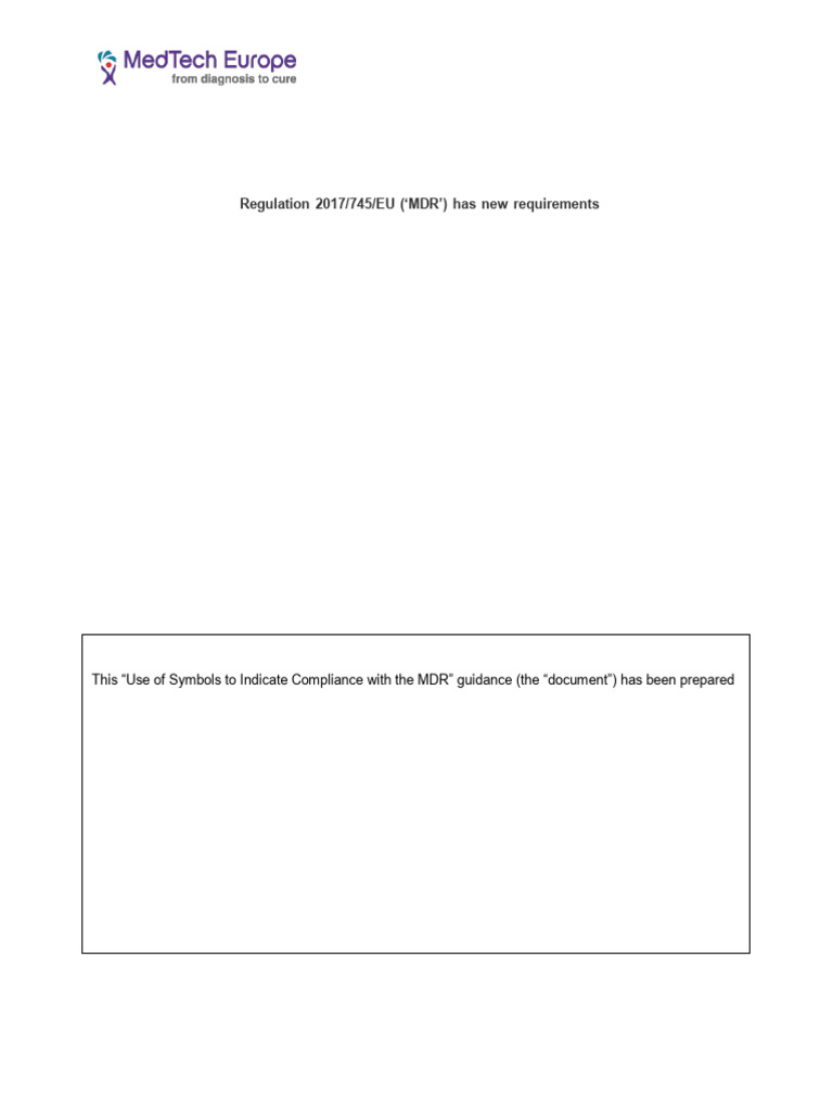 MDR Compliance Symbols for Medical Devices | PDF | Medical Device ...