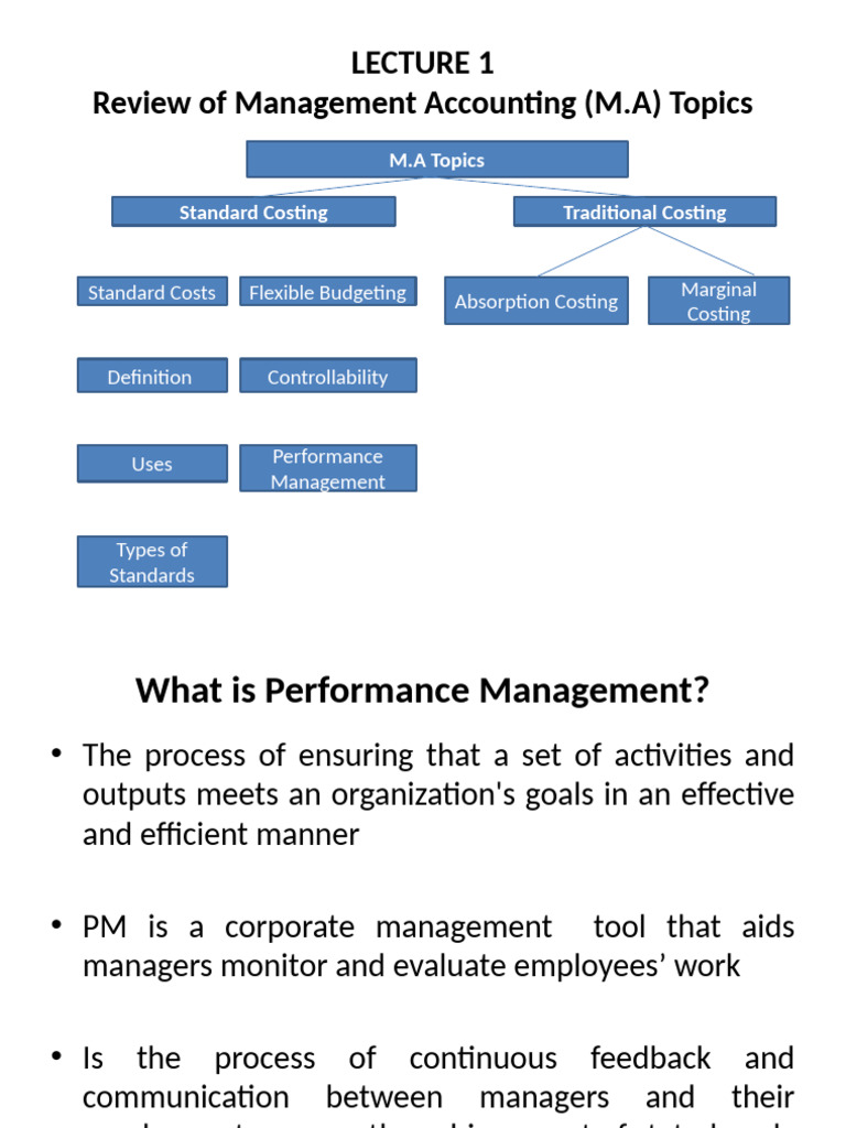 Performance Management Lecture Notes New | PDF | Pricing | Perfect ...