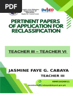 Reclassification Document Checklist | PDF