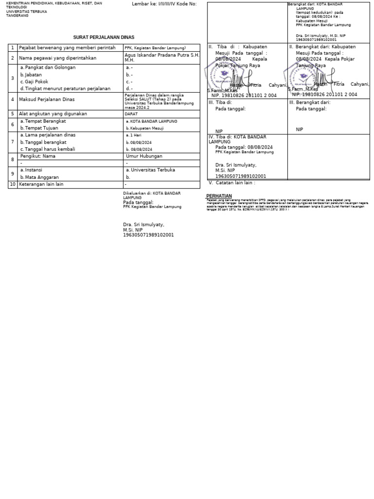 SPPD SELEKSI SALUT 2024 MESUJI ,,,,,,, | PDF