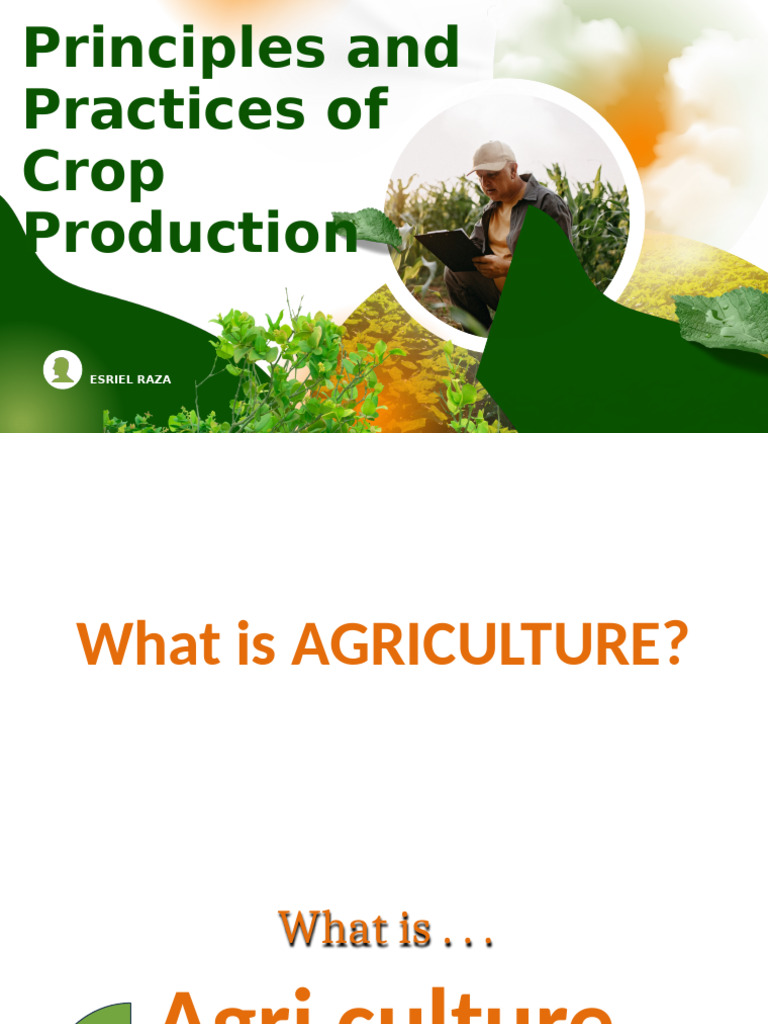 Introduction Crop Sci 1 | PDF | Rice | Agriculture