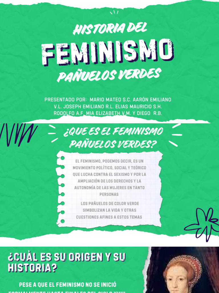 Presentación Historia Del Feminismo Collage Morado | PDF | Feminismo ...