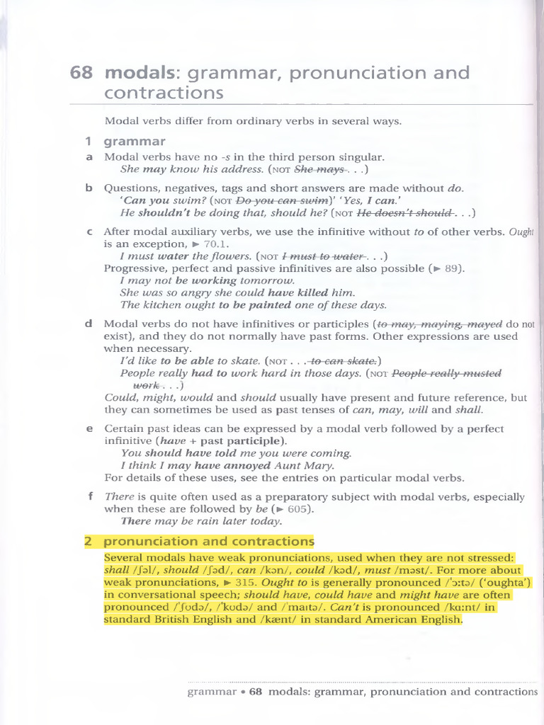 Modal Pronunciation - Practical English Usage, 4th Edition - International Edition - Michael ...