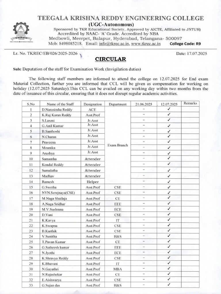 CCL Circular 17-07-2025 | PDF