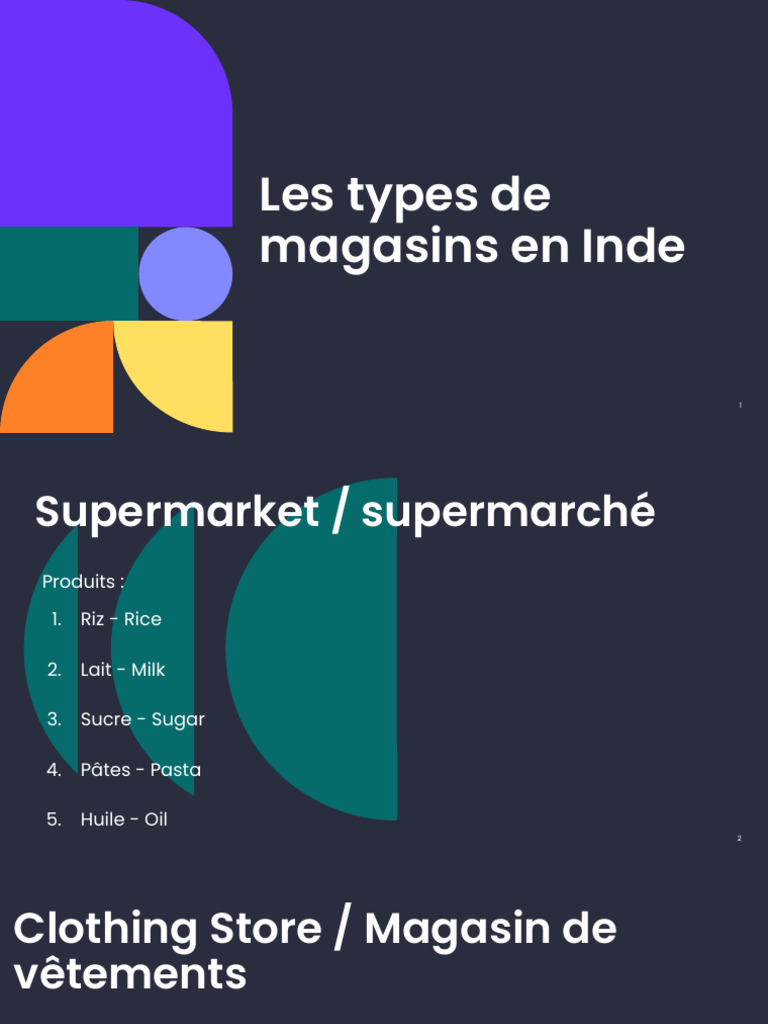 Types de magasins en Inde | PDF